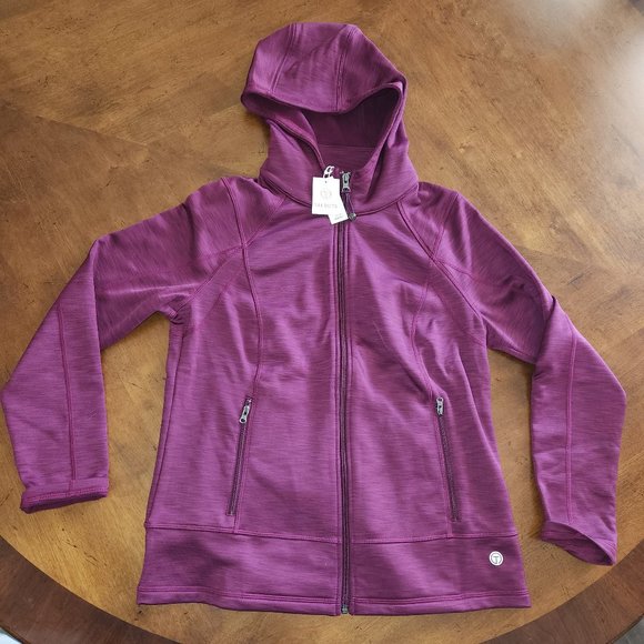 Talbots | Tops | New Talbots Scuba Hoodie Medium Petite | Poshmark